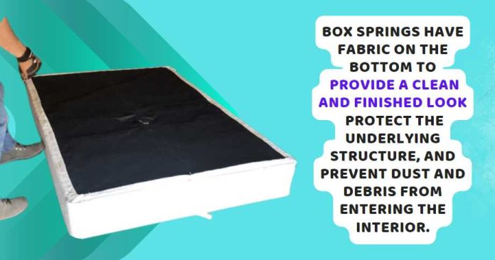 Why Do Box Springs Have Fabric on the Bottom? Hidden Function and Protection Tips - Sleepy Home